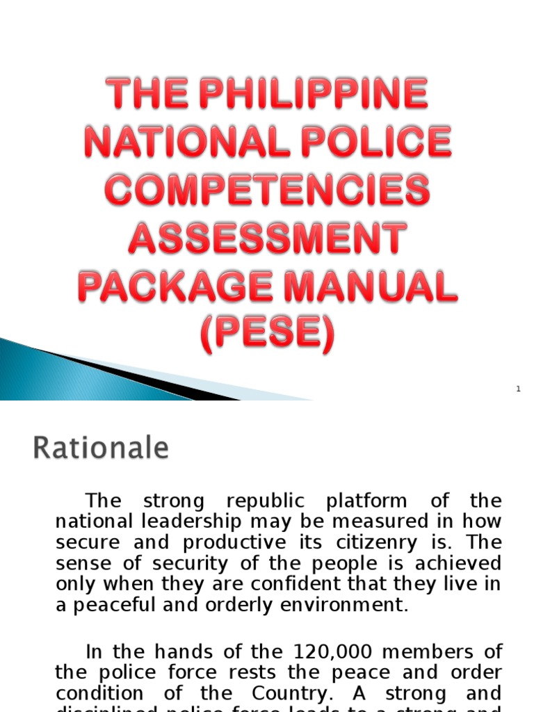 Police Exec Service Examination (PESE) | PDF | Competence (Human ...