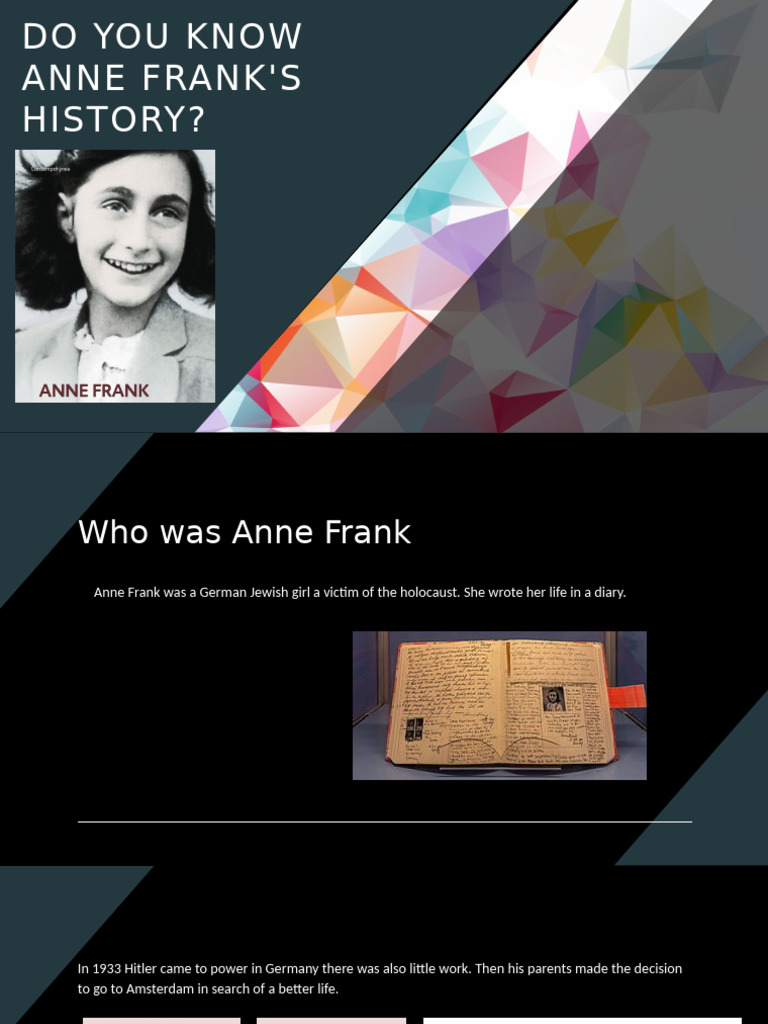 Anne Frank's Life and Legacy | PDF