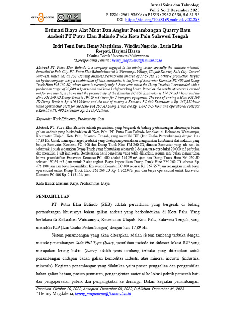 Saintek+Vol.+2+No.+2+Desember+2023+,+Hal+81 93xx. | PDF