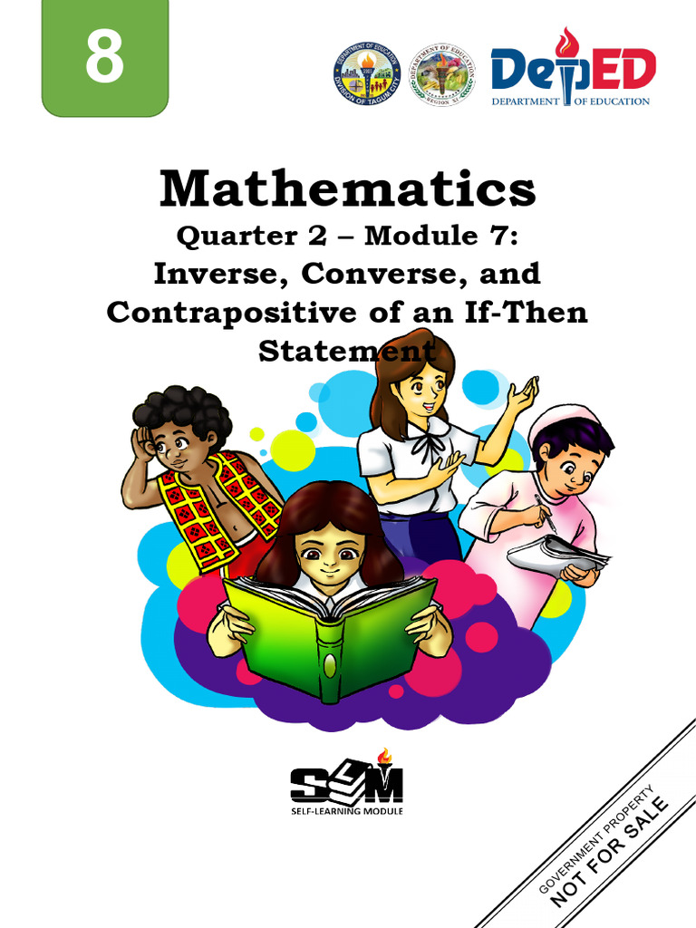 Math8q2 M7 Inverse Converse Contrapositive of Ifthen Statement Edited | PDF | Learning | Rectangle