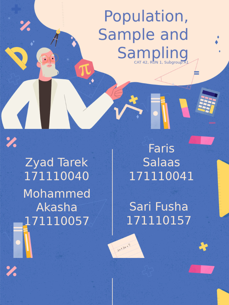 2.1 Population, Sample & Sampling | PDF | Sampling (Statistics) | Evaluation Methods