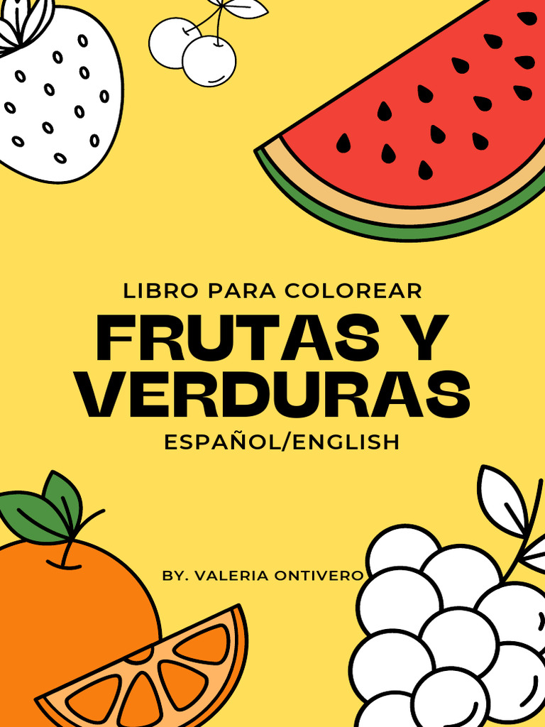 Frutas y Verduras para Colorear | PDF