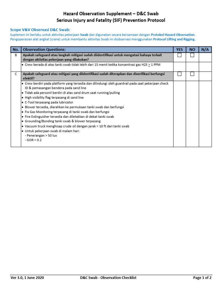 2020-SIFP Protocol HO Supplement D&C Swab | PDF