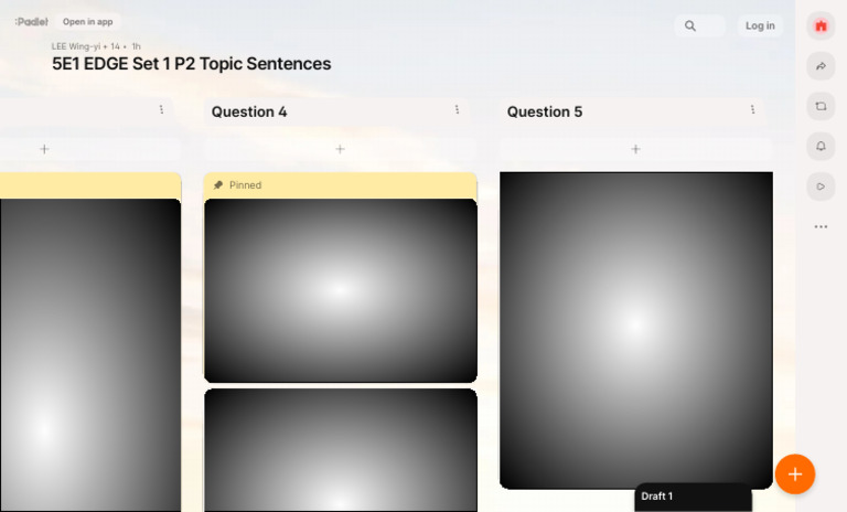 5E1 EDGE Set 1 P2 Topic Sentences 2 | PDF