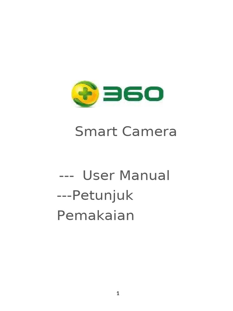Smart Camera. --- User Manual --- Petunjuk Pemakaian | PDF