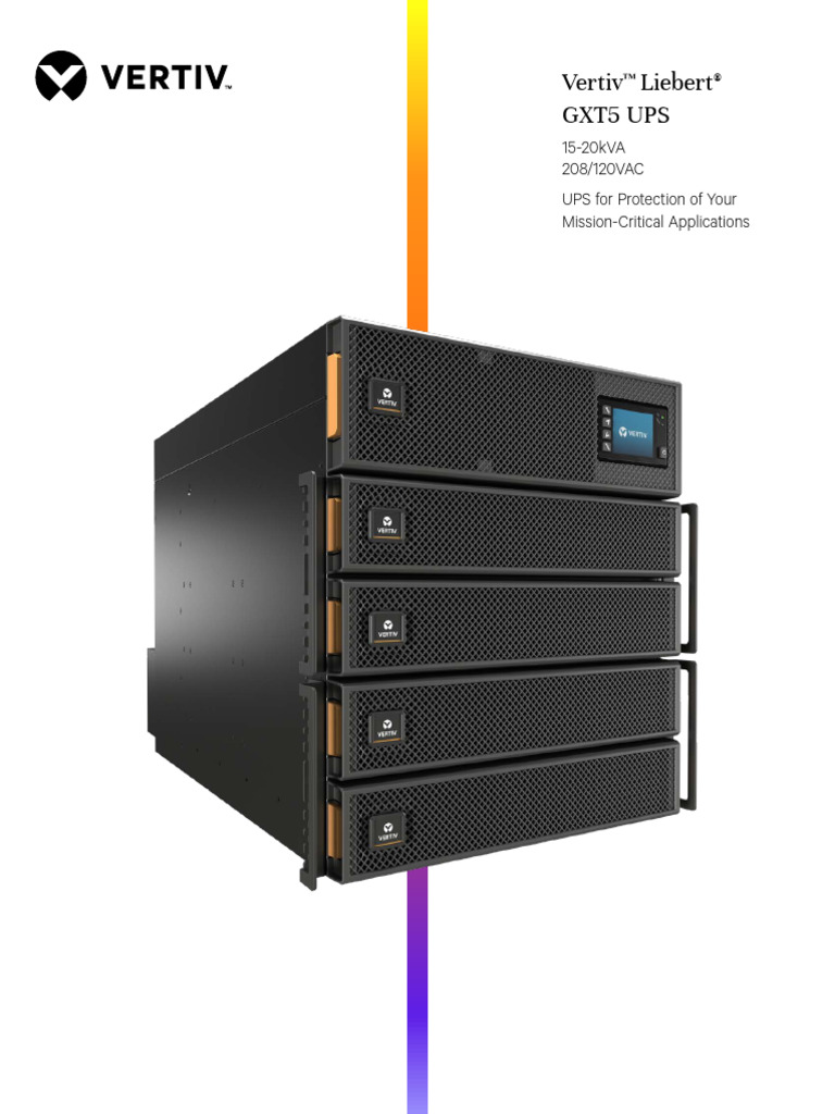 Liebert gxt5 15 20kva Brochure SL 70600 | PDF | Alternating Current ...