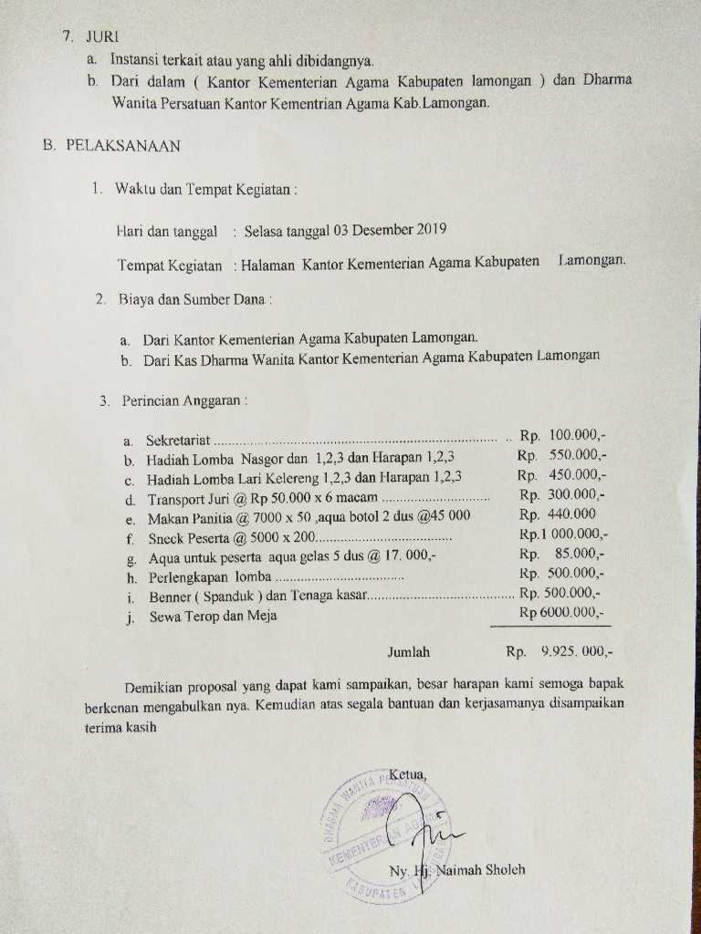 Lanjutan Proposal DWP | PDF