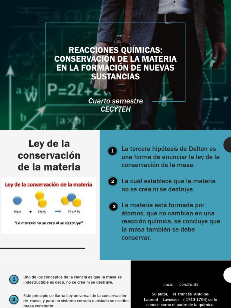 Ley de La Concervación de La Masa y Energía | PDF | Masa | Química