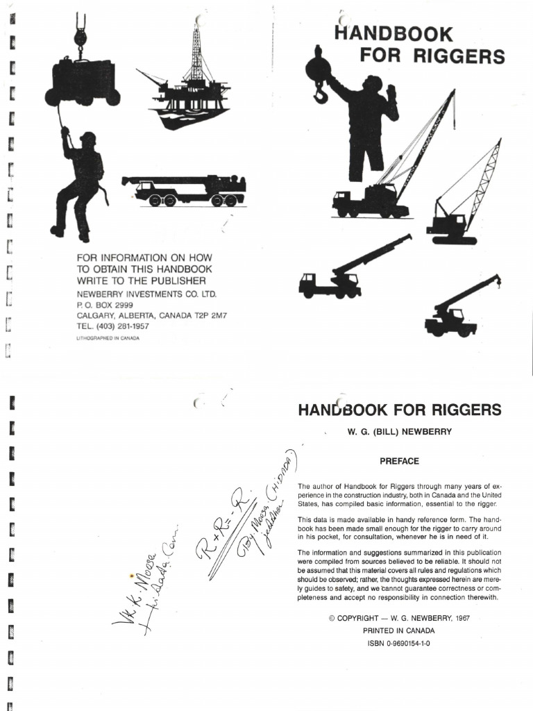 Newberry Rigging Handbook | PDF | Rope | Wire