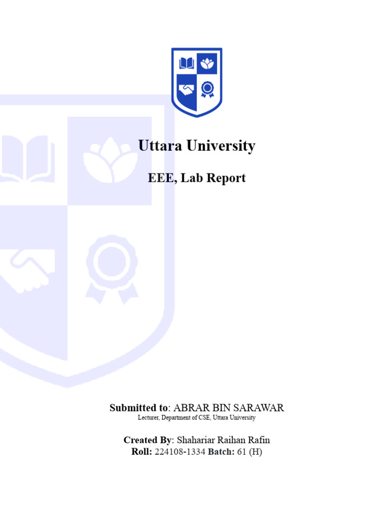 EEE diode IV charachteristics lab rep | PDF | P–N Junction | Diode