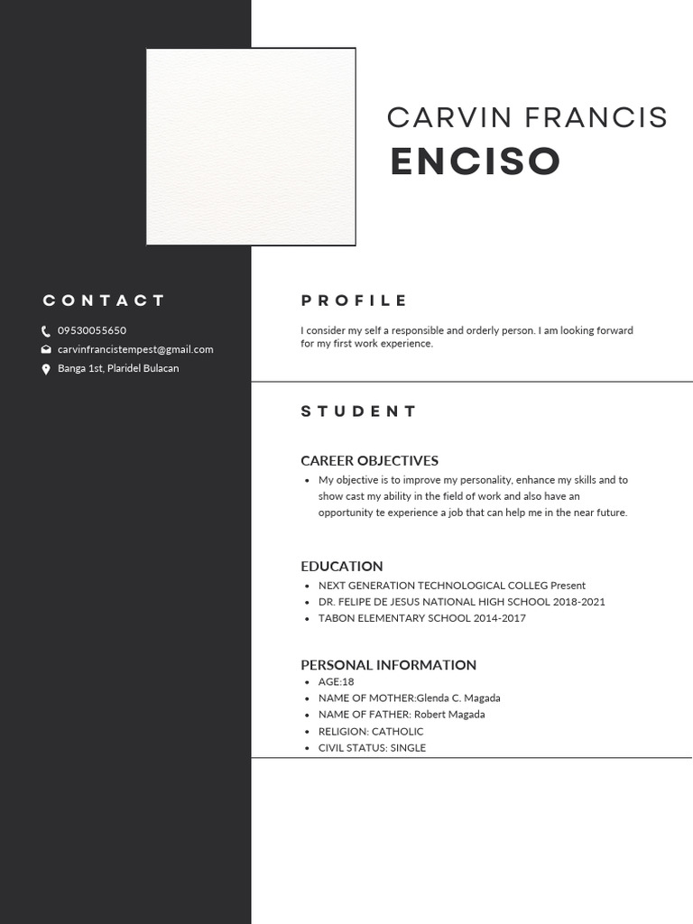 Grey Modern Professional CV Resume - 20250213 - 140316 - 0000 | PDF