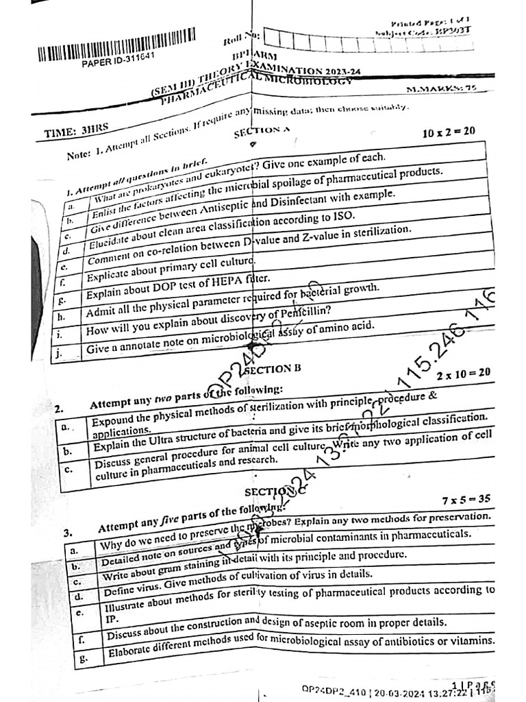 AKTU 3rd Sem 2024 | PDF