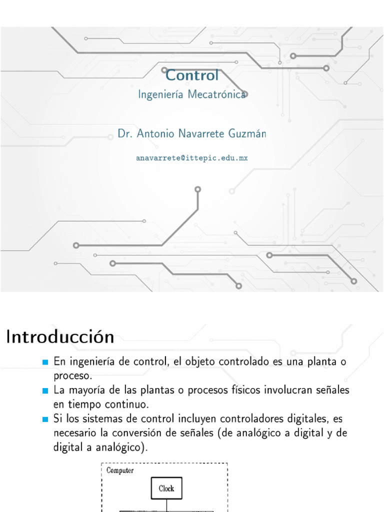 U5. Introducción Al Control Digital_V1 | PDF