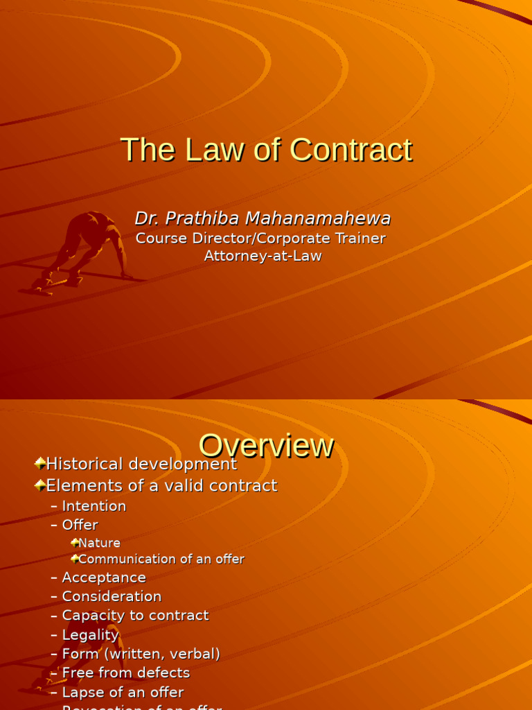 Understanding Contract Law Essentials | PDF | Offer And Acceptance ...