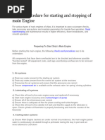 MAIN ENGINE ALARMS AND INTERLOCKS & Engine Monitoring System (CSIM ...