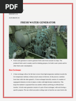 Fresh Water Generators on Ships | PDF | Water | Seawater