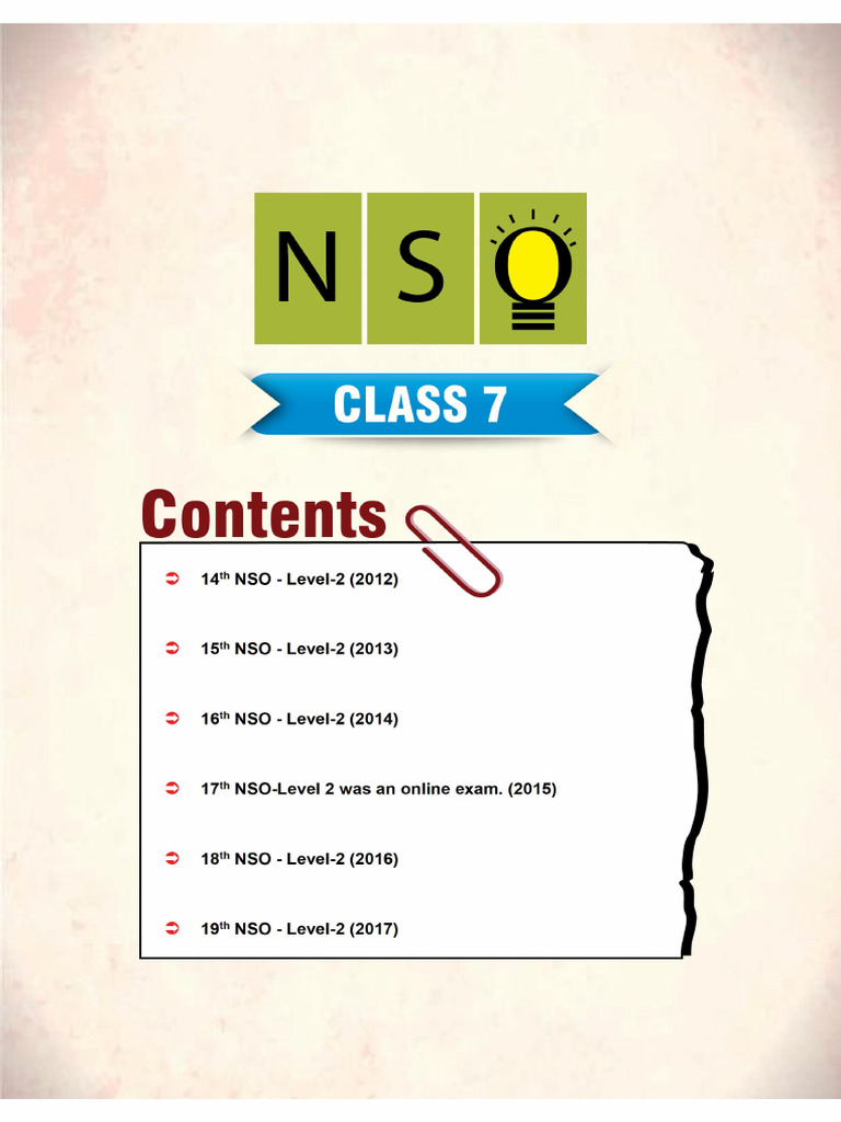 Class VII NSO Level 2 2012 17 | PDF