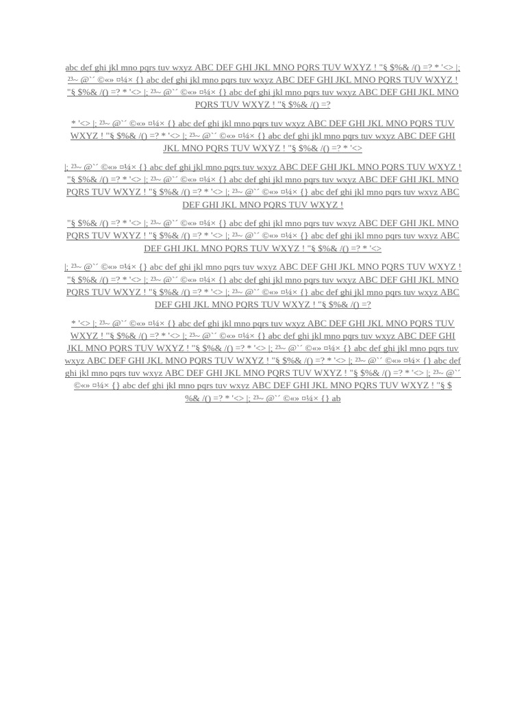 abc def ghi jkl mno pqrs tuv wxyz ABC DEF GHI JKL MNO PQRS TUV WXYZ | PDF