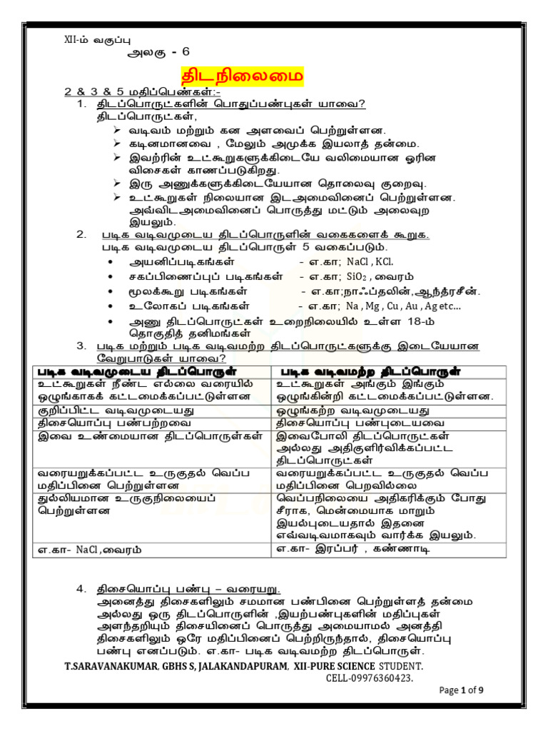 12th-chemistry-unit-6-study-material-tamil-medium | PDF