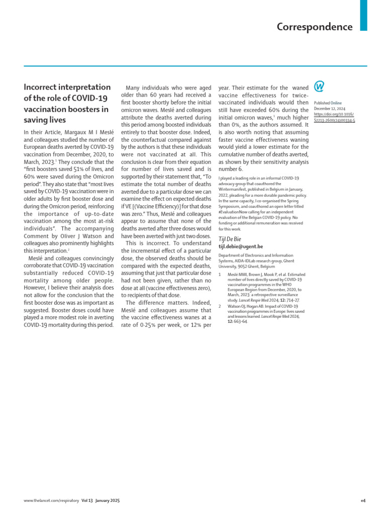 Incorrect Interpretation of The Role of COVID 19 V | PDF | Immunology ...