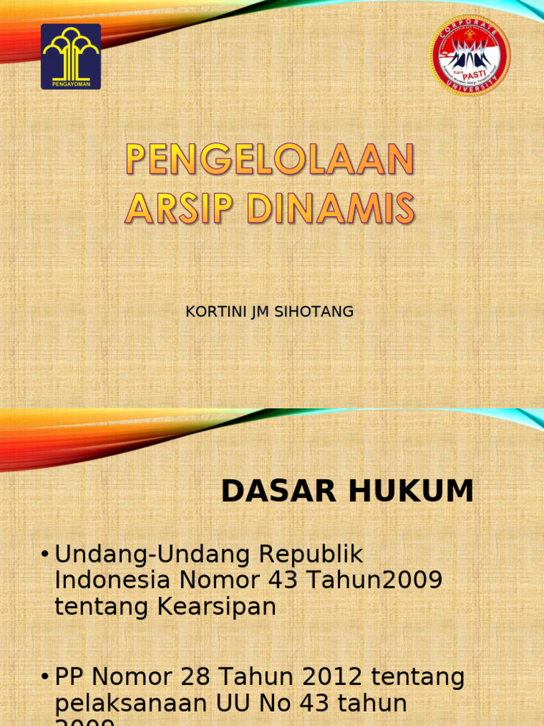 Pengelolaan Arsip Dinamis | PDF