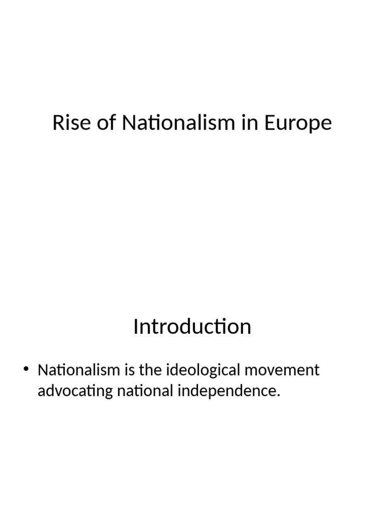 History Nationalism | PDF