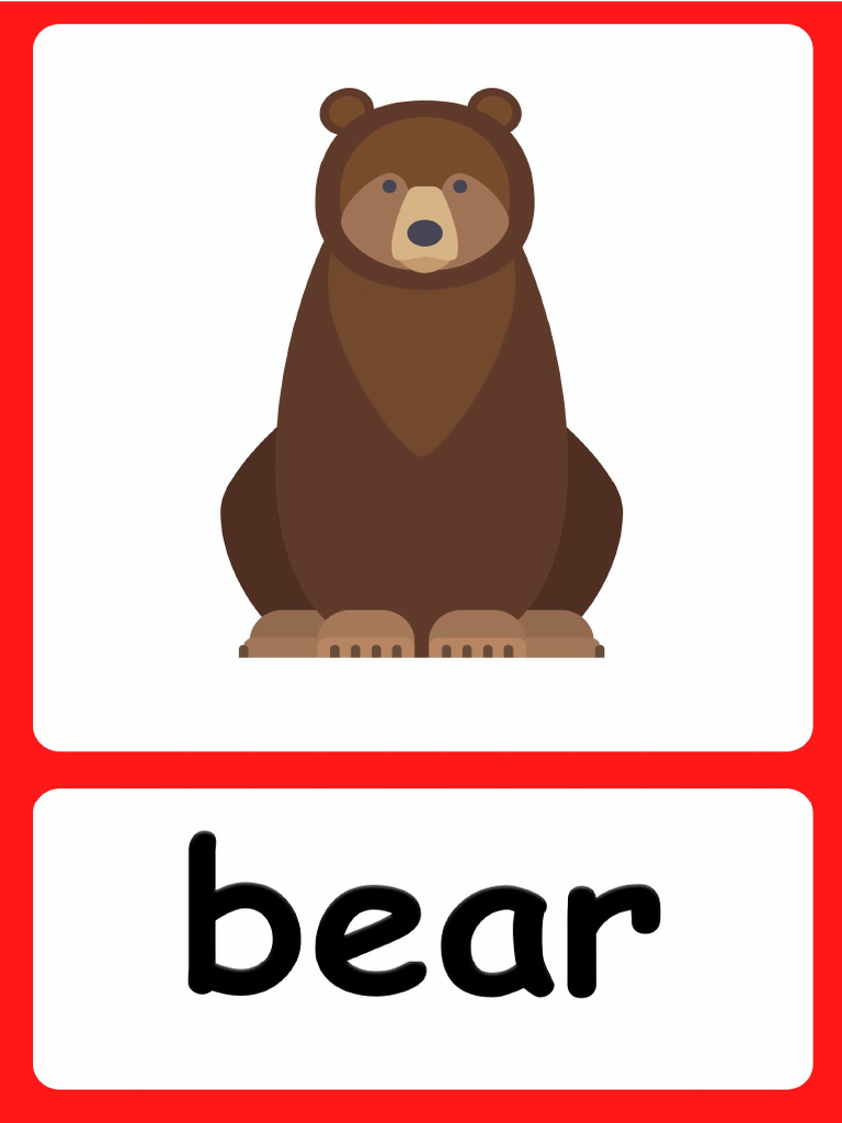 100 Animal Flashcards PACK 1 | PDF