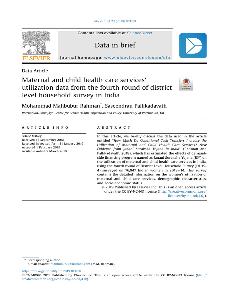 Data in Brief | PDF