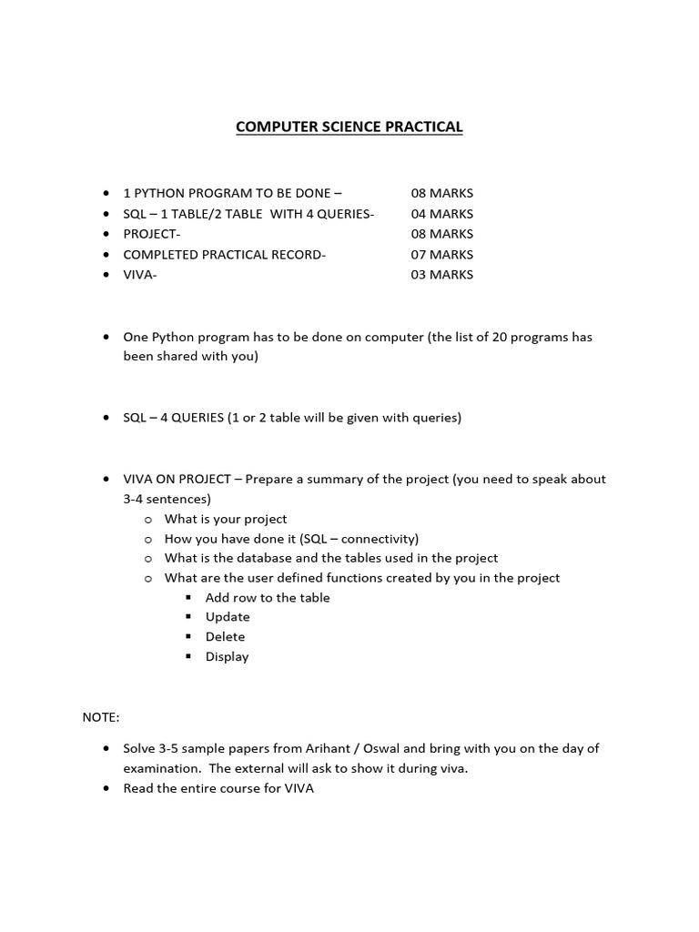 Computerscience Details | PDF