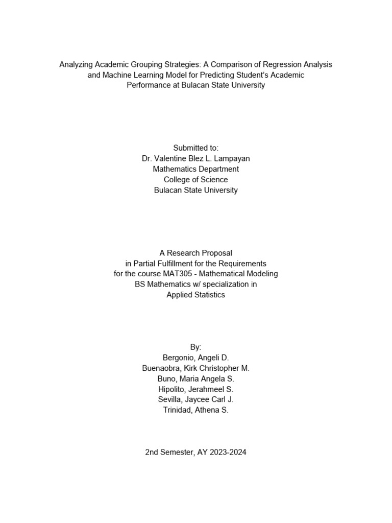 AS 3AConve AnalyticsAnalyzing Academic Grouping Strategies - A Comparison of Regression Analysis ...