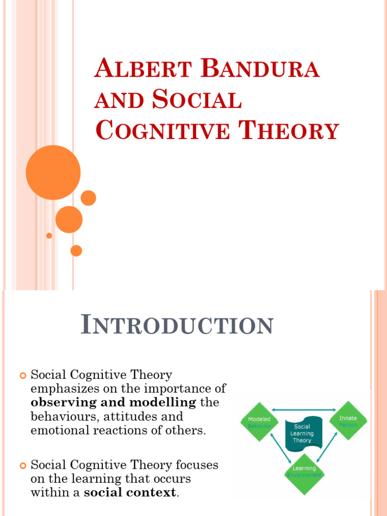 Social Cognitive Theory | PDF | Learning | Psychology