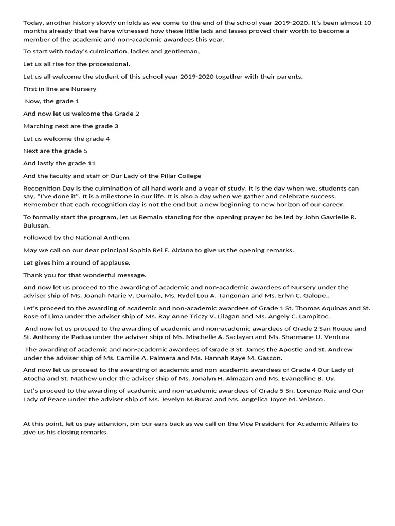 Script For Mc Pdf