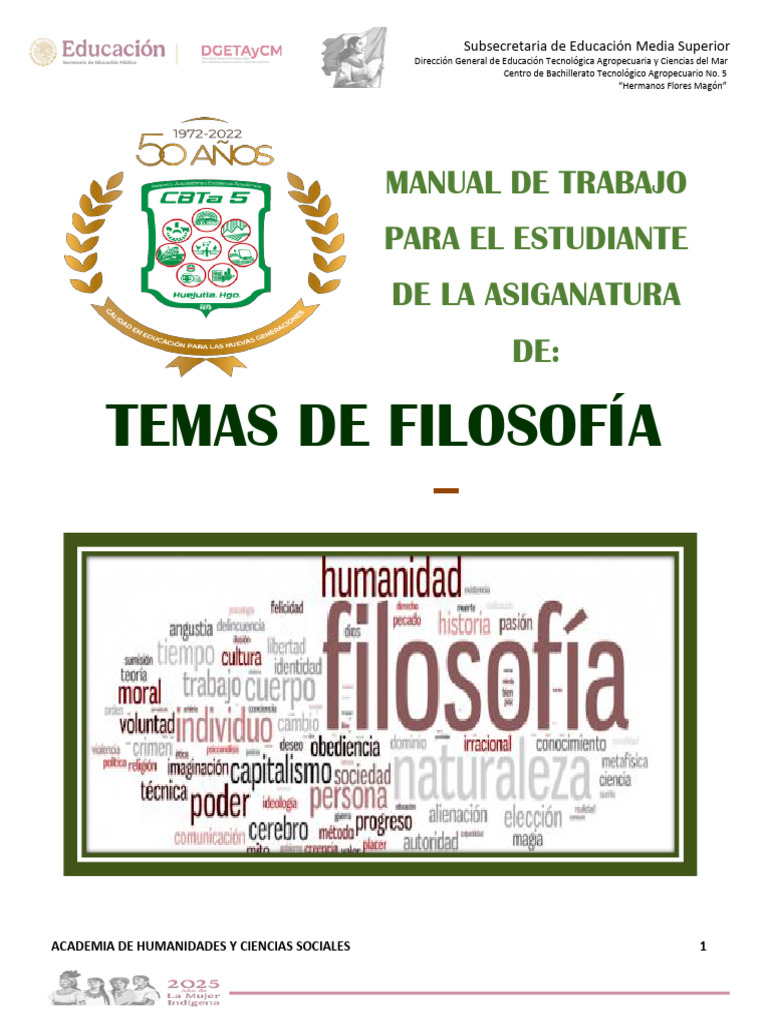 Manual de Trabajo: Temas de Filosofía | PDF | Conocimiento | Verdad