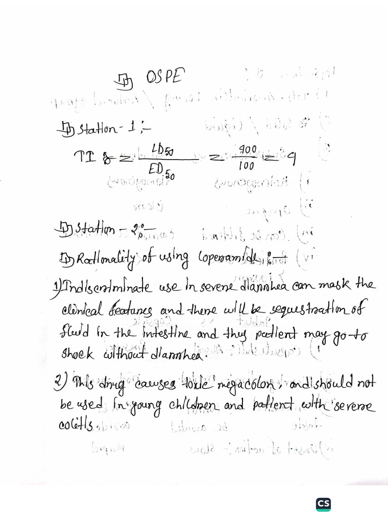 Pharma OSPE Solution 1 | PDF