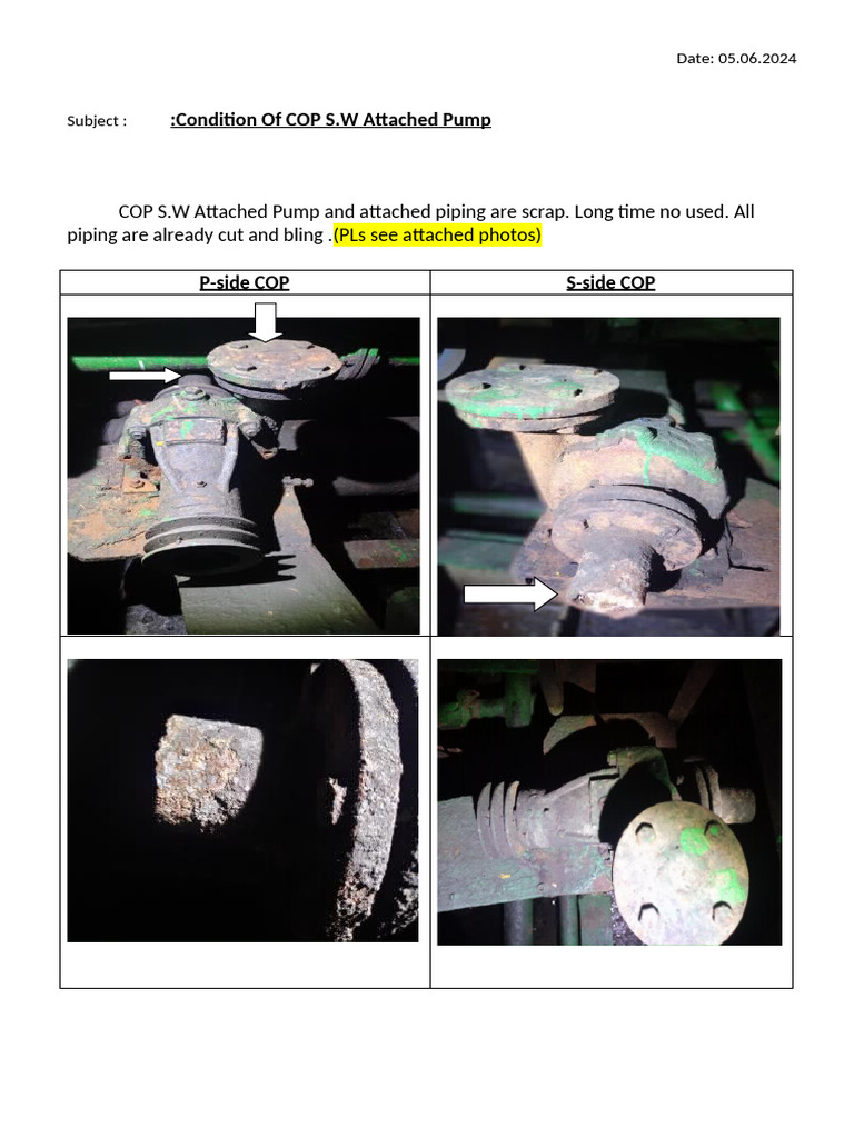 Condition of COP SW PP | PDF