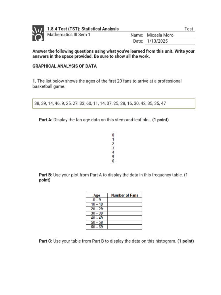 Statistical Analysis Test Overview | PDF | Experiment | Mean