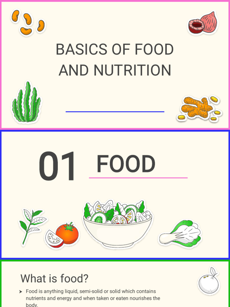 Basics of Food and Nutrition | PDF | Foods | Nutrients