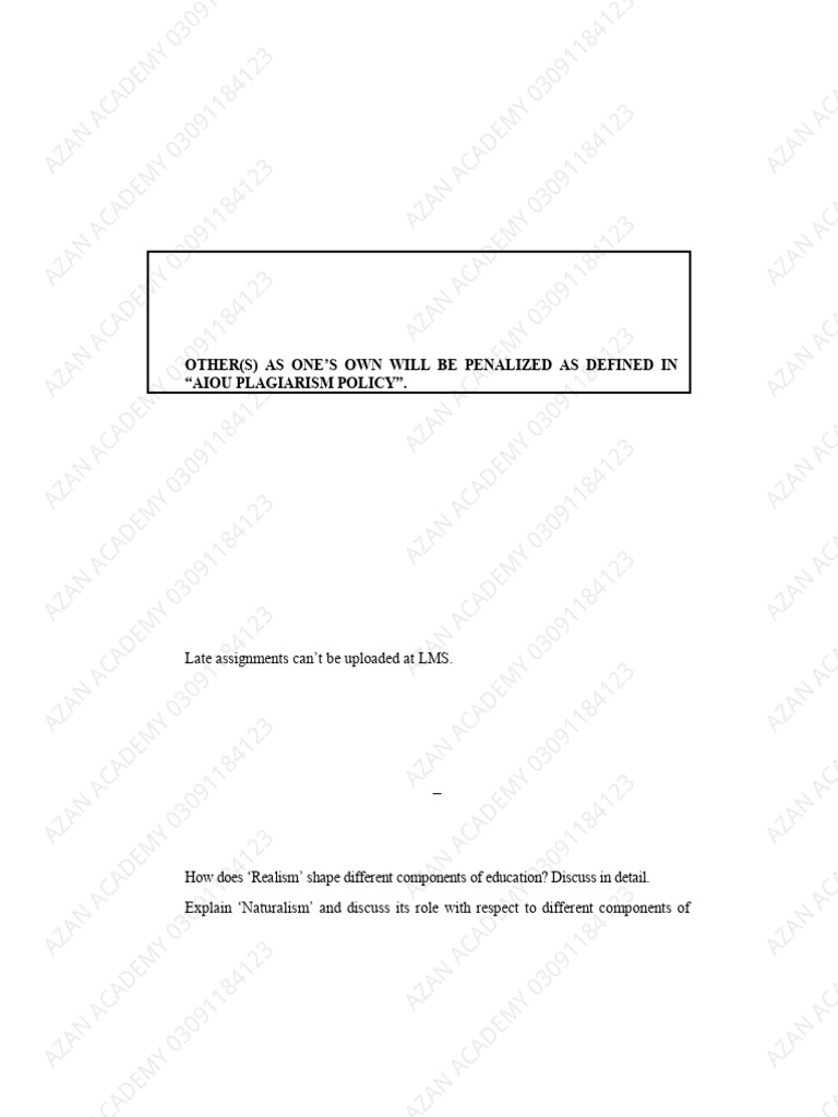 B.ED 3RD (SEM) ASSIGNMENT QP AUTUMN | PDF | Cognition | Learning