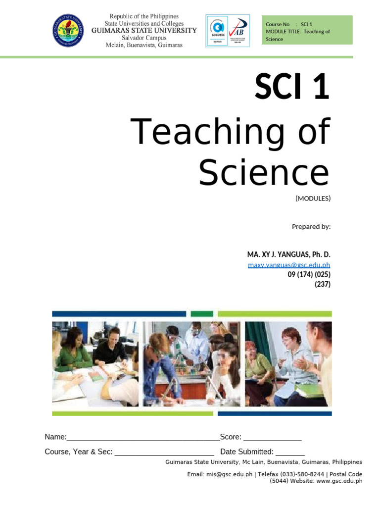 Module 2 Sci 1 Teaching of Sci 23 2 | PDF | Science | Reason