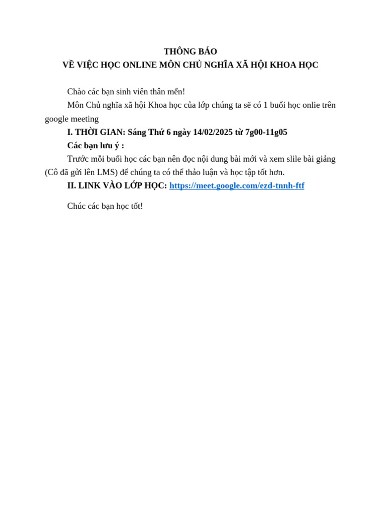 Thông Báo D02 | PDF