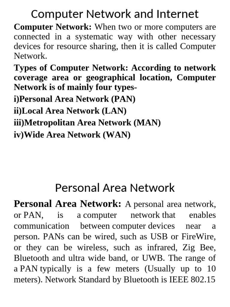 Computer Network and Internet | PDF | Network Topology | Computer Network
