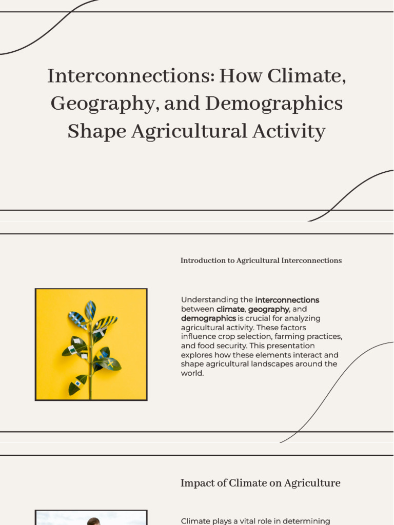 Slidesgo Interconnections How Climate Geography and Demographics Shape ...