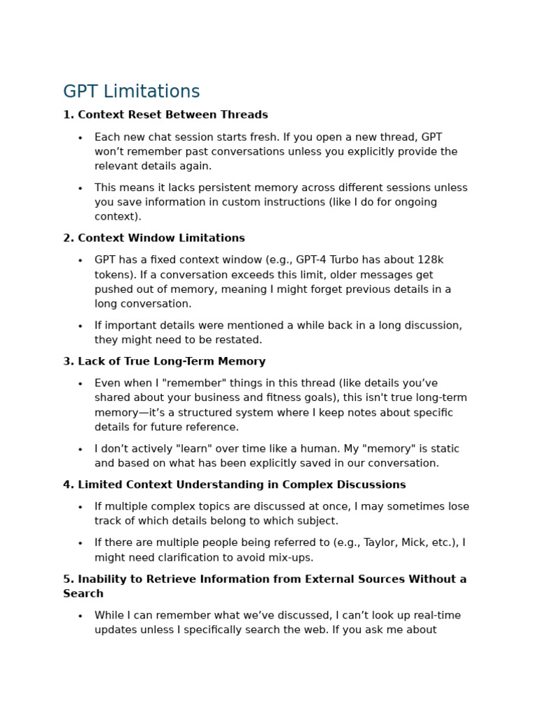 GPT Best Practices To Get Context | PDF | Memory | Cognition