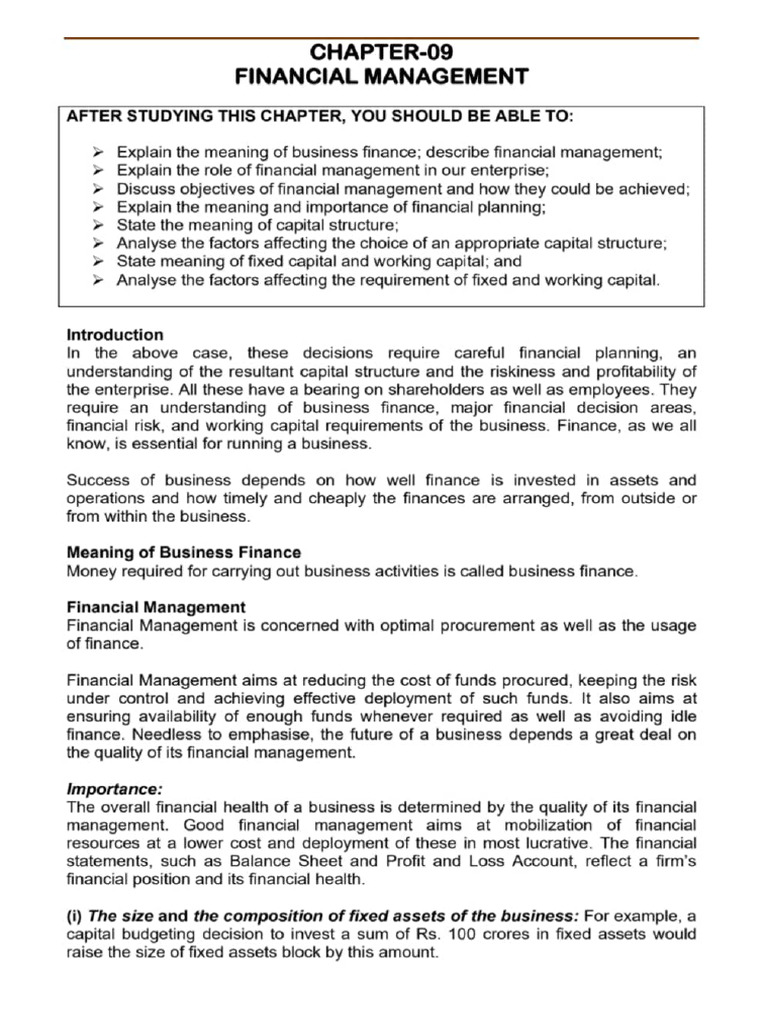 Financial Management | PDF