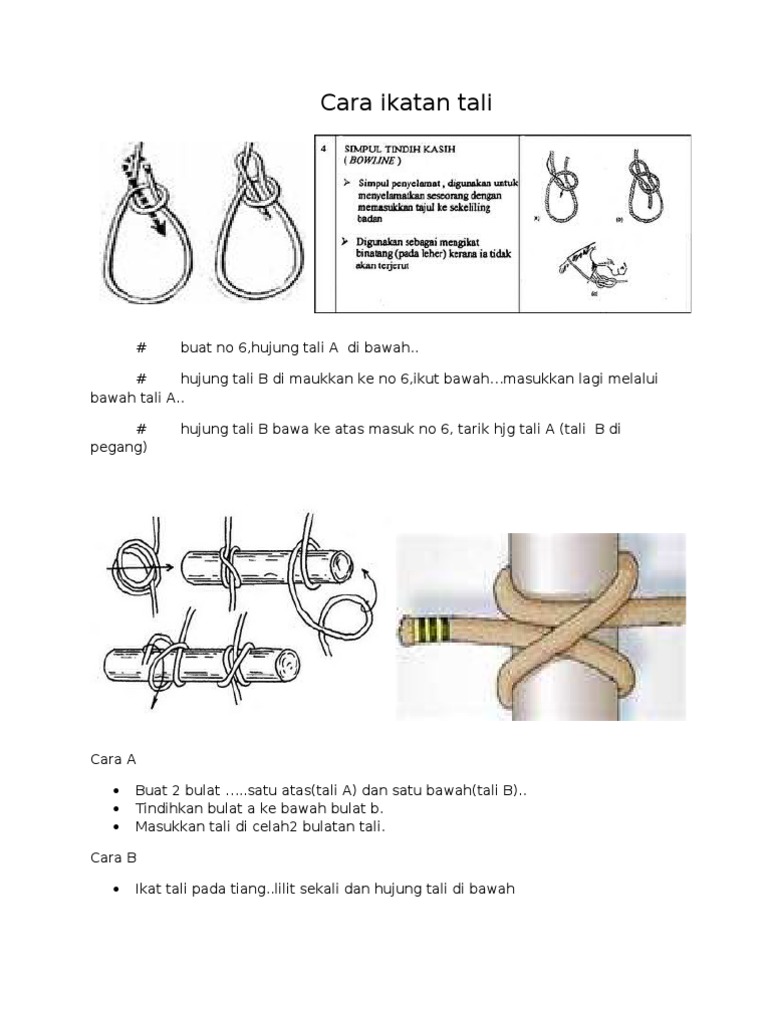 Cara Ikatan Tali | PDF