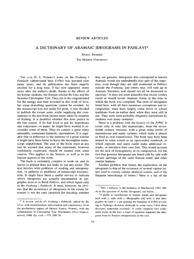 O Rta Fors Tilidagi Oromiy Ideogrammalar | PDF