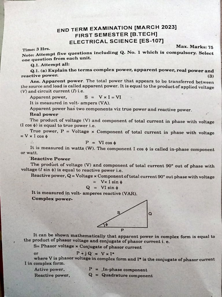 Esl End Sem Pyq | PDF