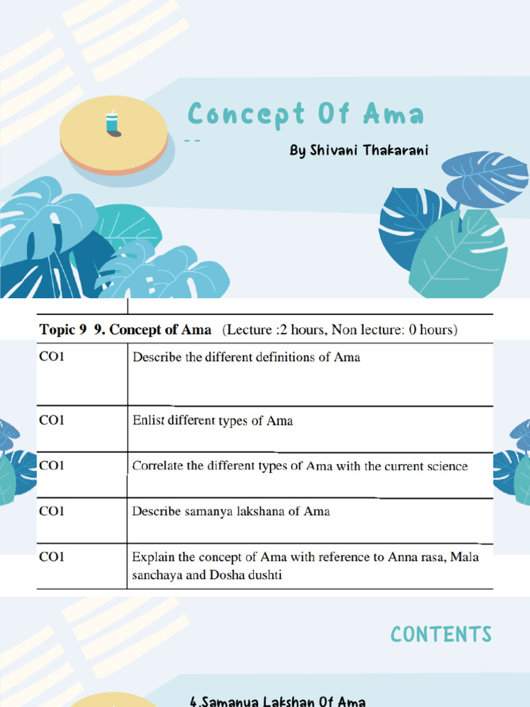 Concept of Ama - Part 2 | PDF