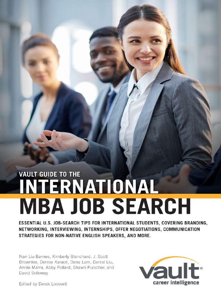 Vault Career Guide - MBA - The International MBA Job Search | PDF ...