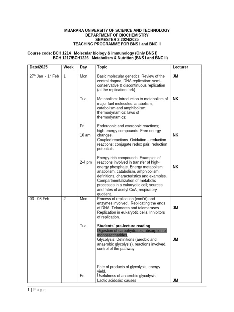 BCH 1214, BCH 1217 - BCH 1226 BNC II, BNS I, BSP I 2025 Final | PDF ...
